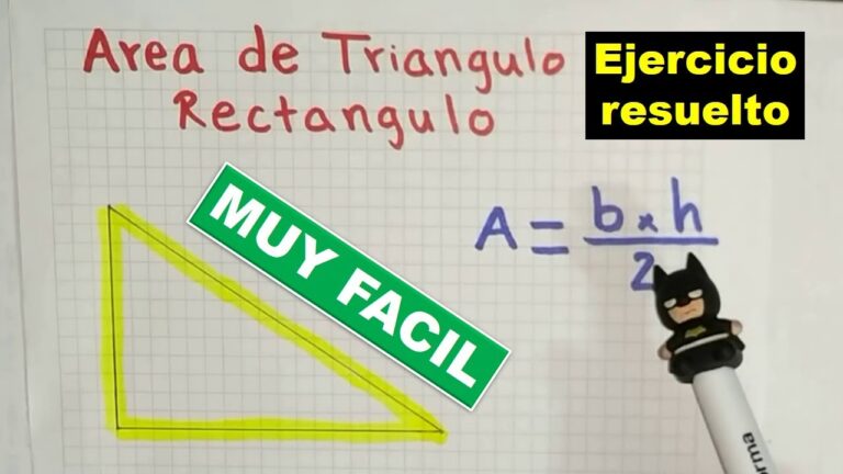 Cómo calcular el área de un triángulo rectángulo: Fórmula paso a paso y ...