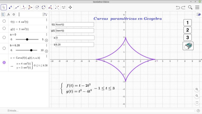 Guía completa: Cómo graficar funciones paramétricas en GeoGebra y dominar su representación ...