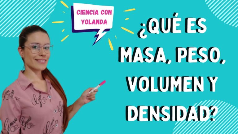 La relación entre masa y volumen: ¿Qué debes saber y cómo se relacionan ...