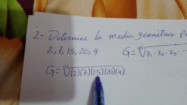 Descubre cómo calcular la media geométrica para datos no agrupados ...