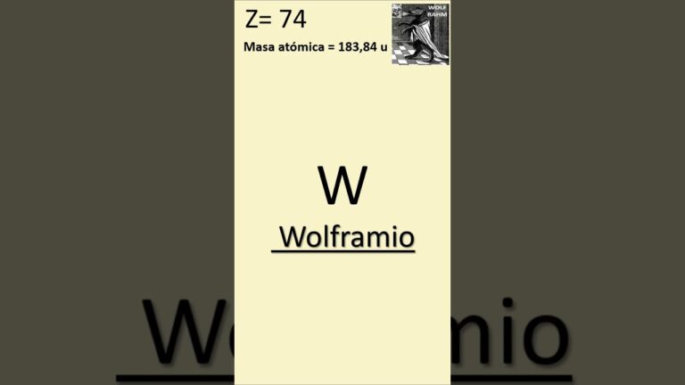 Descubre todo sobre el elemento 74 de la tabla periódica: propiedades ...
