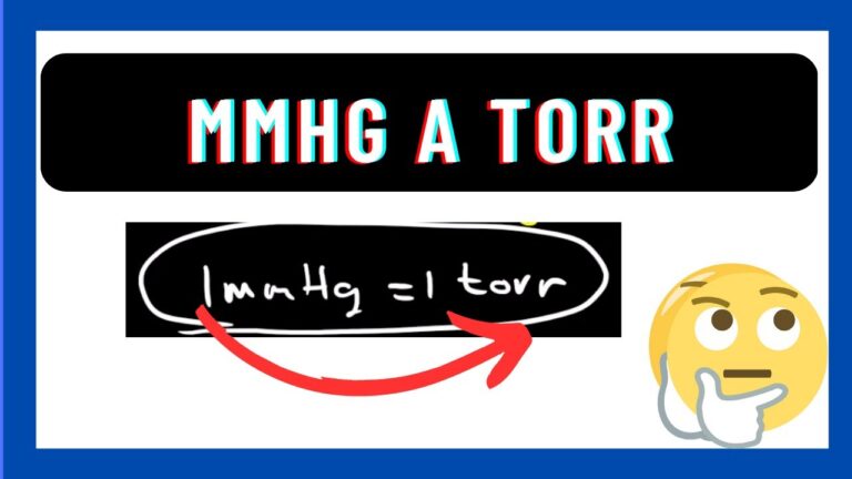Guía definitiva: Cómo convertir de mmHg a torr de forma rápida y ...