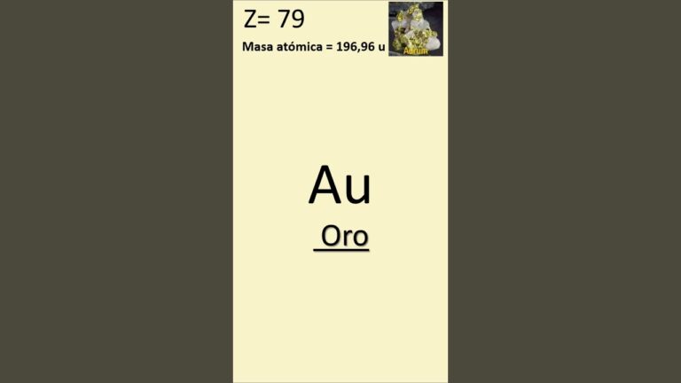Elemento 79 de la tabla periódica: descubre todo sobre el oro, su ...